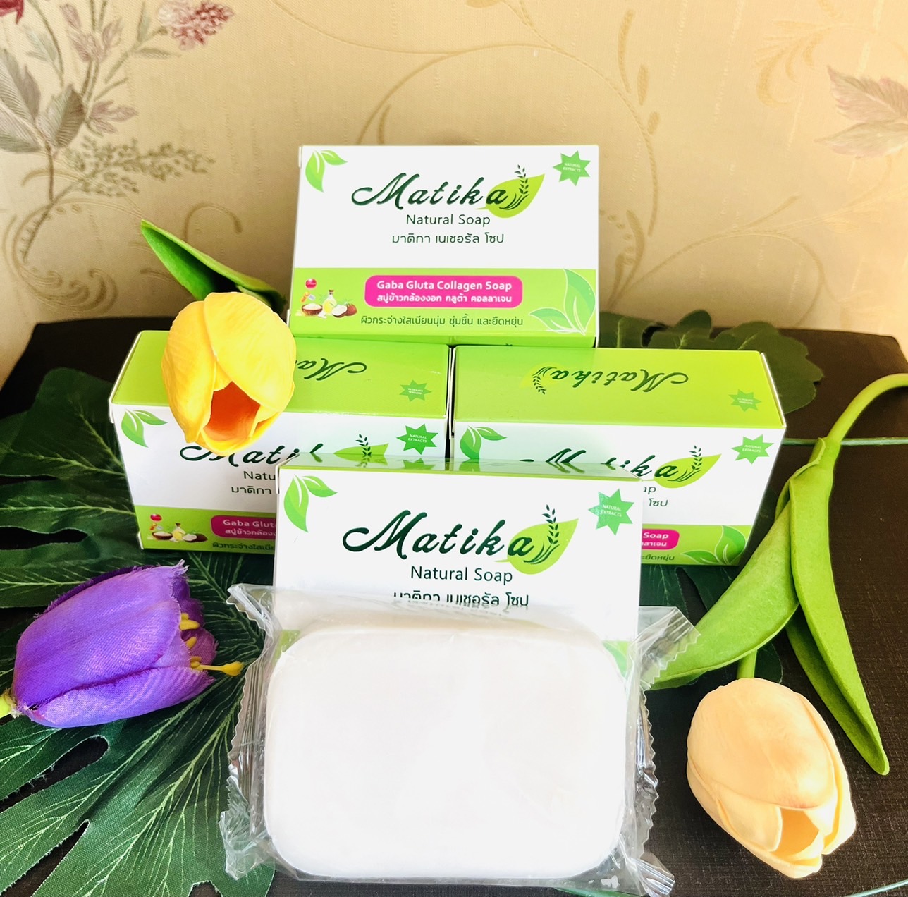 Matika Natural Soap / Gaba Gluta Collagen ชุด 2 ก้อน สบู่ มาติกา สูตร ...