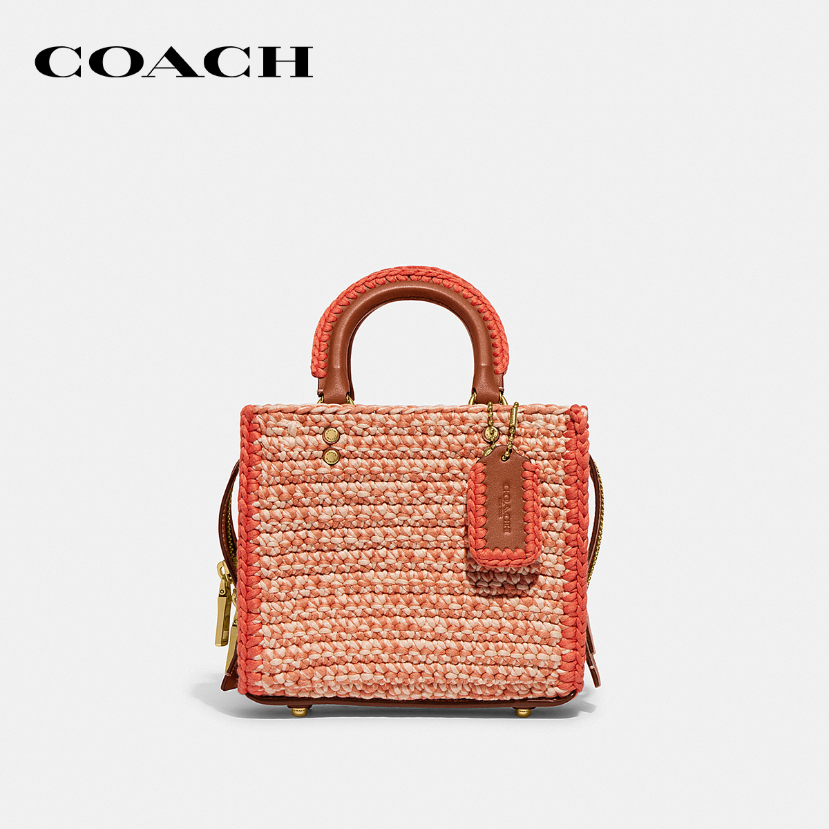 COACH กระเป๋าสะพายข้างผู้หญิงรุ่น Rogue 20 With Crochet สีส้ม CJ635 ...