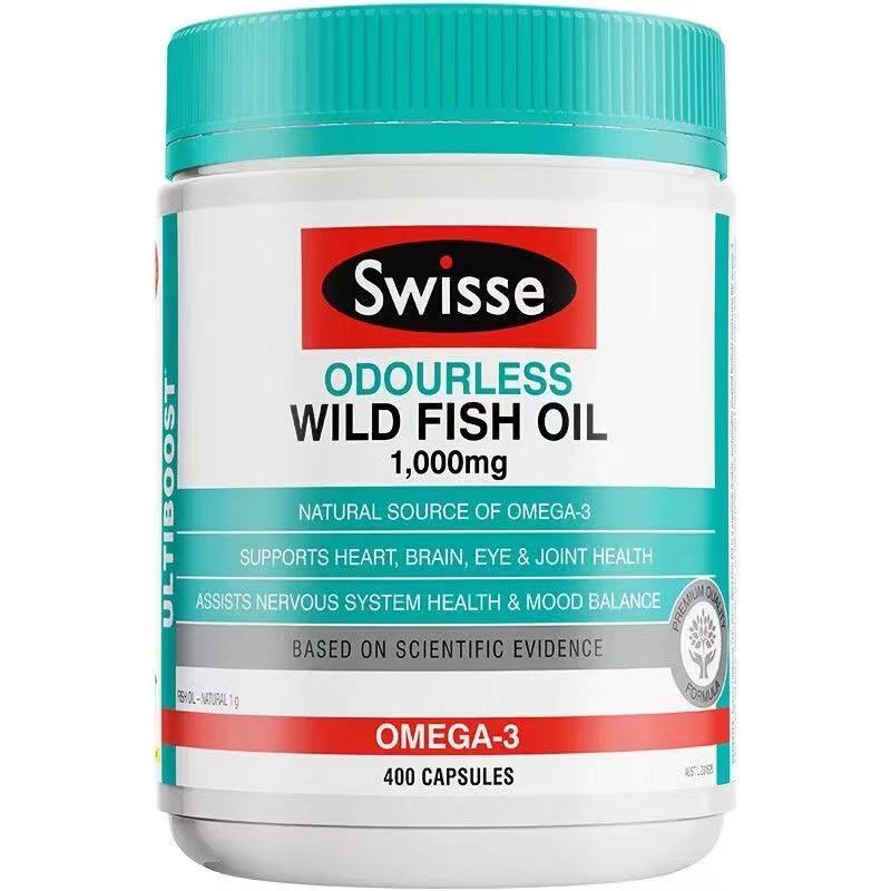 8989Swisse Ultiboost Odourless Wild Fish Oil 1000mg OMEGA-3 400 ...
