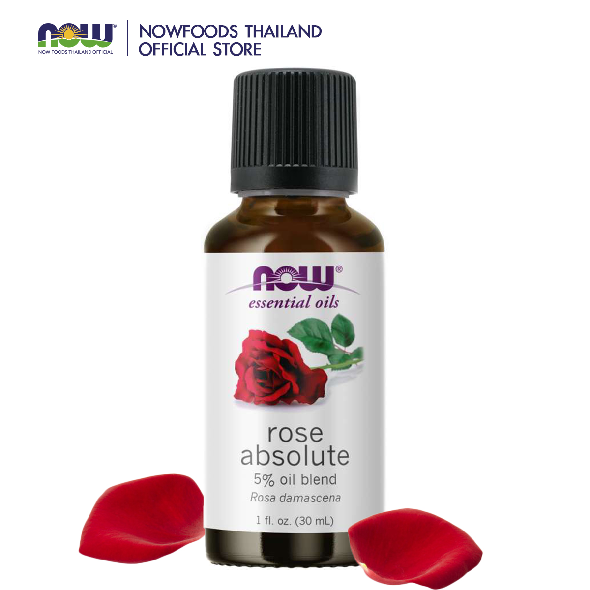 Now Foods Rose Absolute Oil Blend 30 ml 5 Oil Blend Essential Oil น้ำมันหอมระเหย โรสแอปโซลูต ...