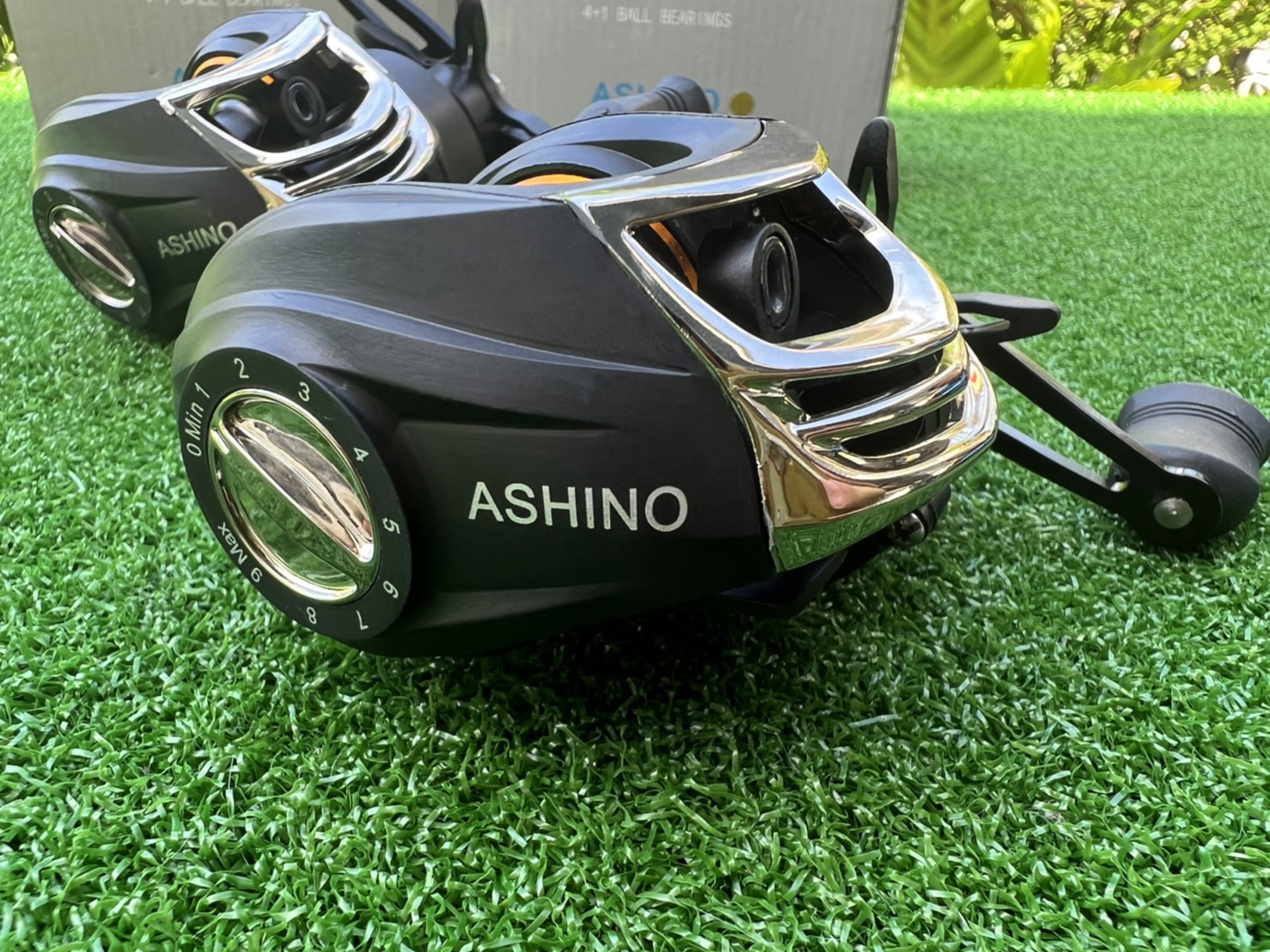 รอกหยดน้ำ Ashino A201 อาชิโน่ หมุนซ้าย รอกตีเหยื่อปลอม สปูนอลูมิเนียม ...