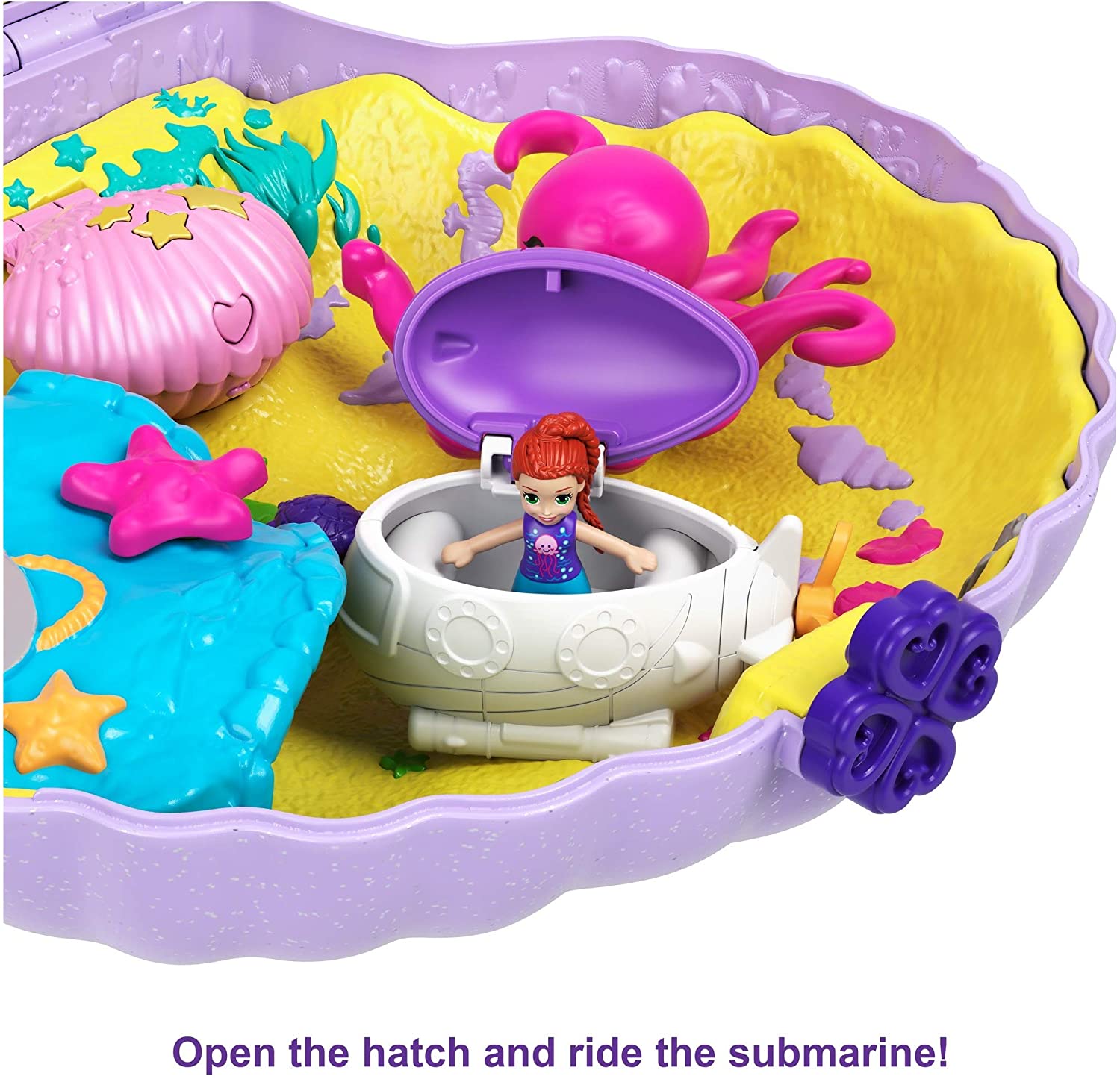 2021 Original Mat Polly Pocket Tiny Power Seashell Girls Home Toys for ...
