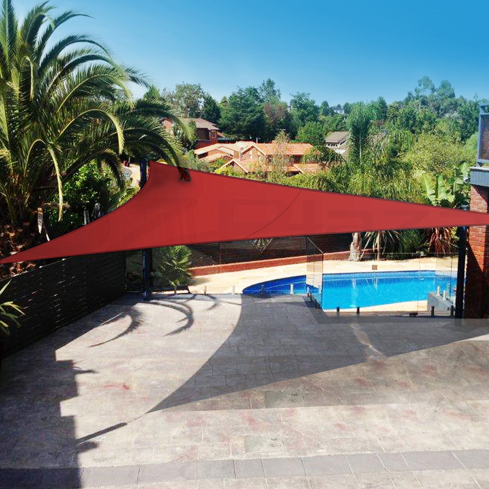 [iShade] 2.4x2.4x2.4m Triangle ผ้าใบสามเหลี่ยม ผ้าใบบังแดด ผ้าใบกันน้ำ ...