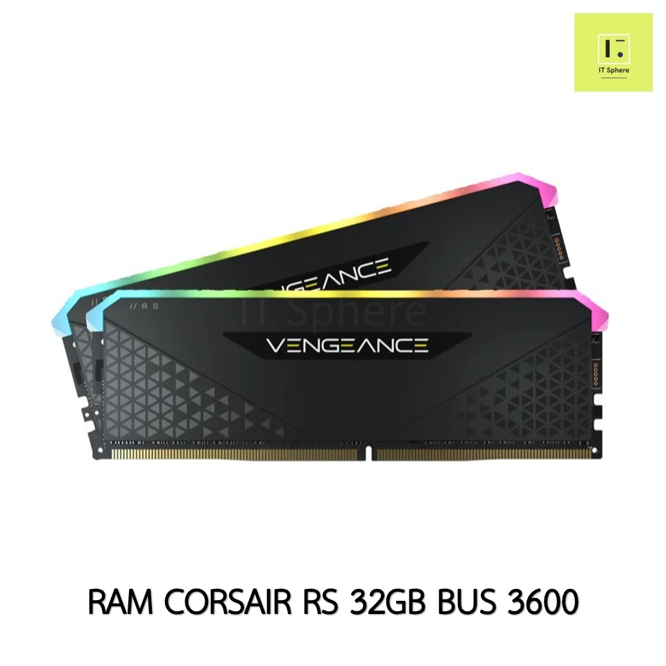 RAM DDR4(3200) 32GB (16GBX2) CORSAIR VENGEANCE RGB PRO SL BLACK [สินค้า ...
