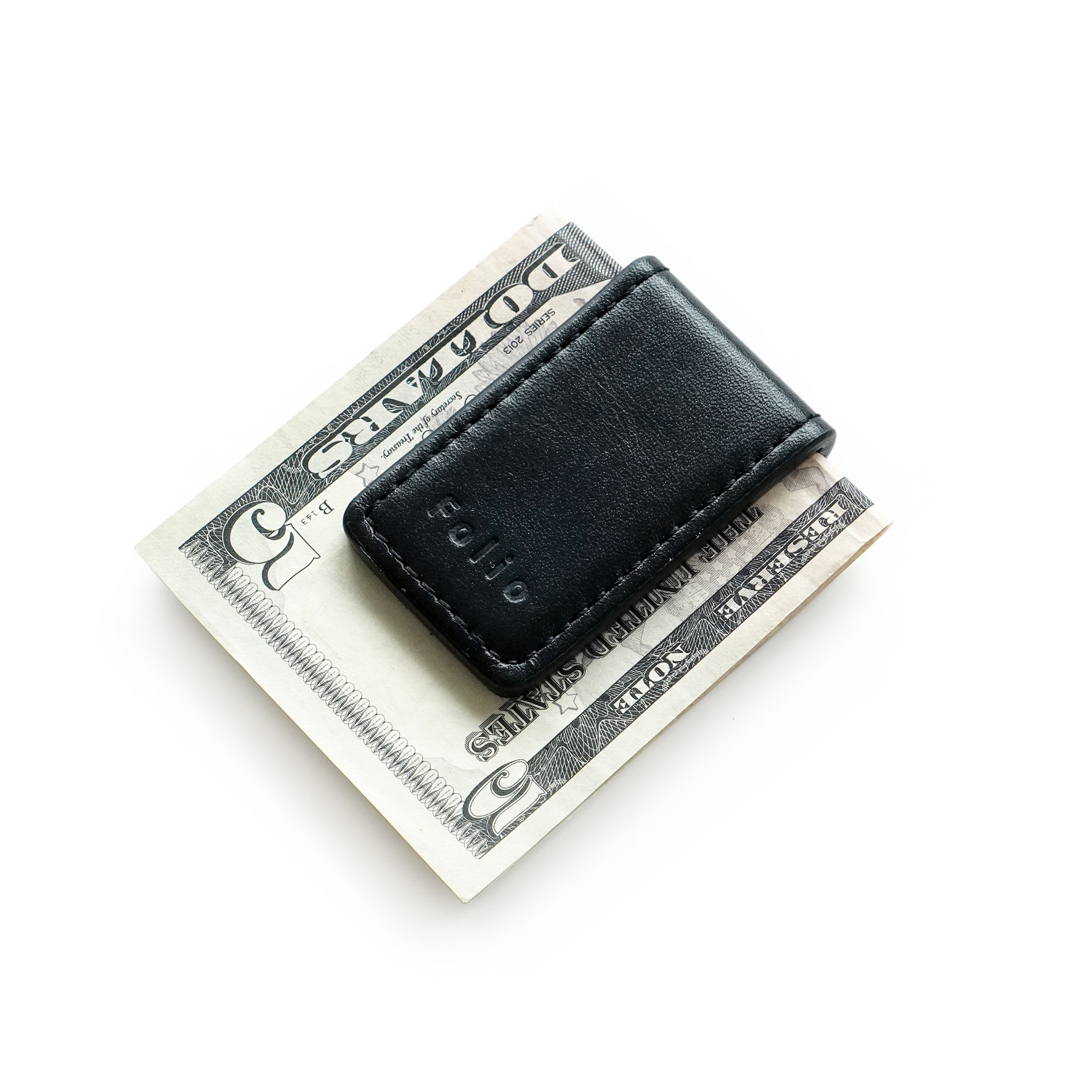 FOLIO BRAND Money Clip ที่หนีบธนบัตรหนังแท้ฟอกฝาด แม่เหล็กหนีบอย่างดี ...