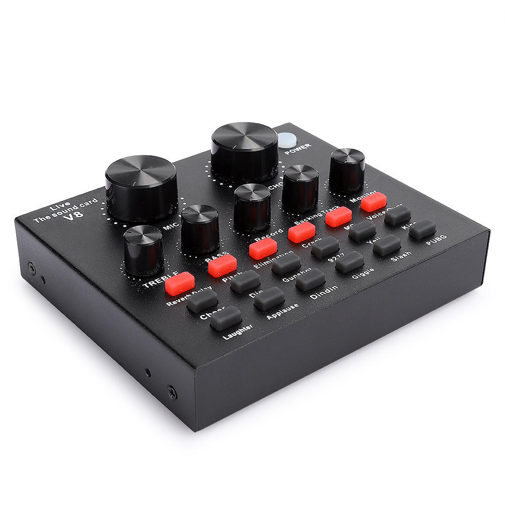 【Hot sale V8 Voice Change Liveการ์ดเสียง112 Electroacoustics 18 Sound ...