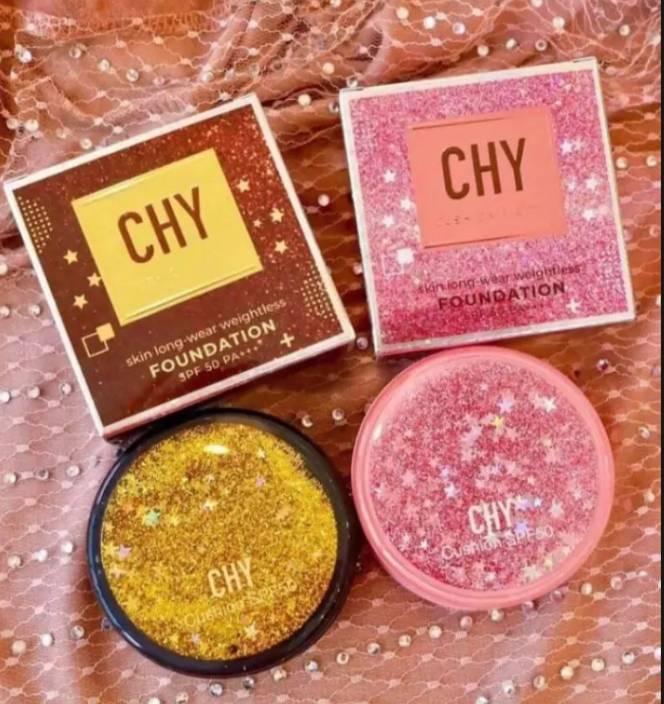 CHY CUSHION SPF 50++++คุชชั่น chy ตลับฟุ้งฟิ้ง เนื้อแป้งปกปิดไดเนียนดู ...
