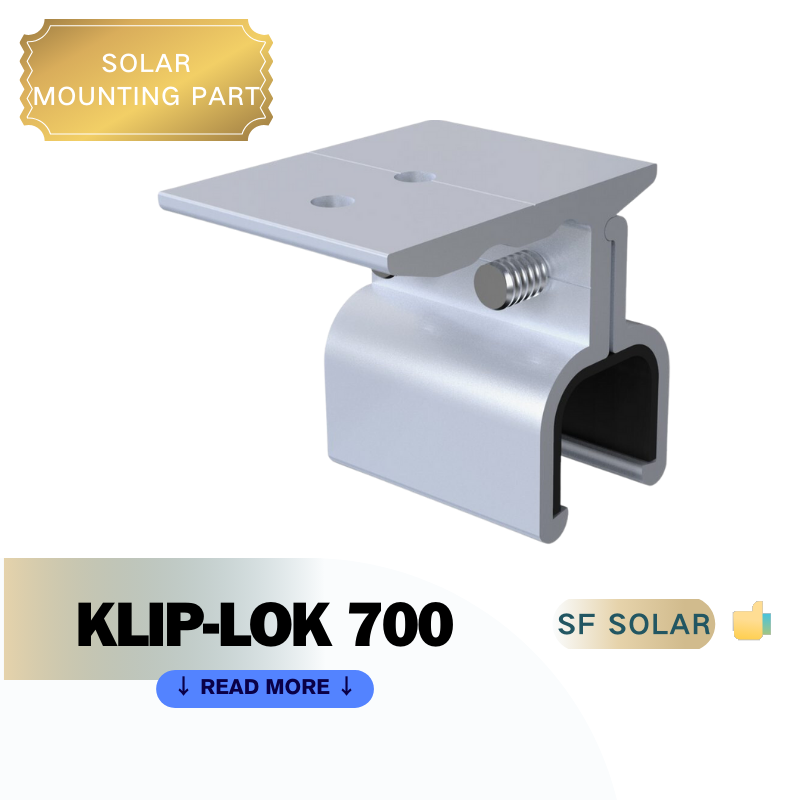 [10ชิ้น]SF Solar KLIP-LOK 700（Model：KL-TL-05）ตัวล็อคลอนหลังคาเมทัลชีท ...