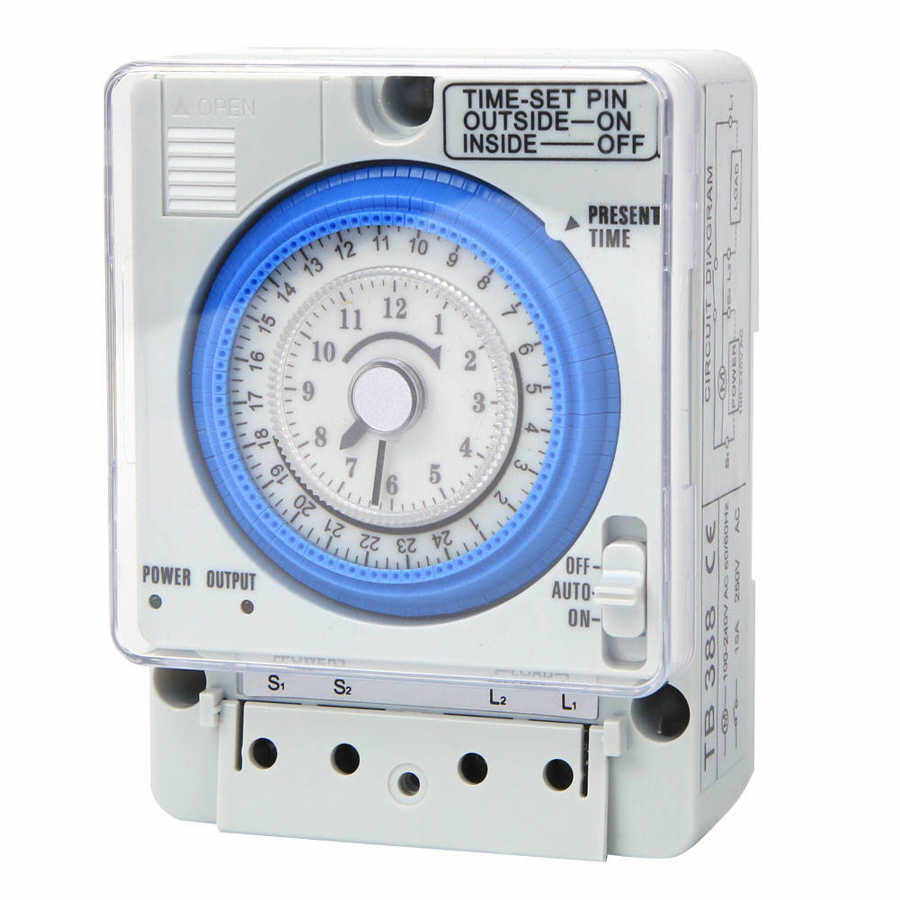 (มีในสต็อก) TB388 Timer Switch Automatic Time Switch 220V นาฬิกาตั้ง ...