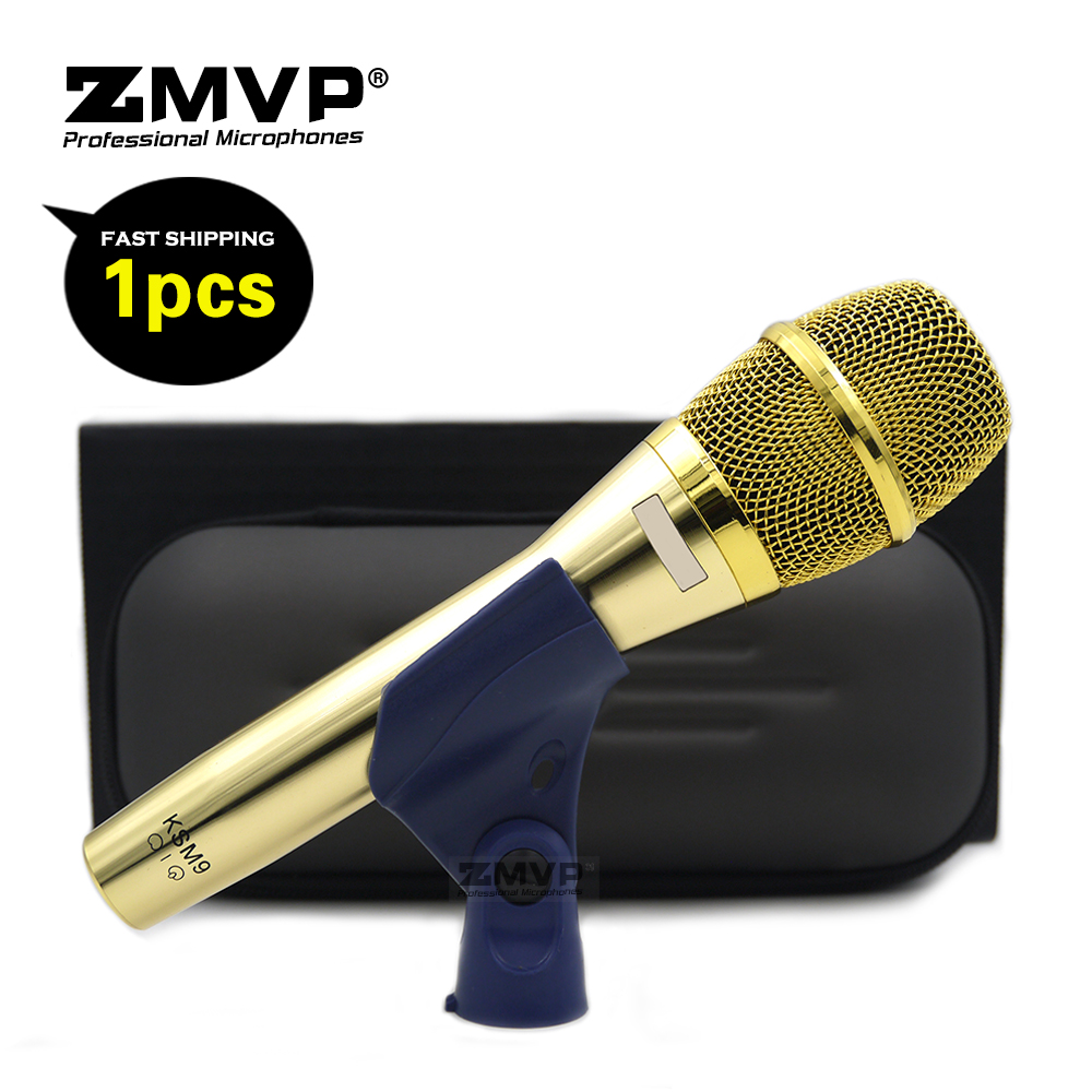 Retro Microphone Prop Vintage Classic Dynamic Microphone - Gold Metal ...