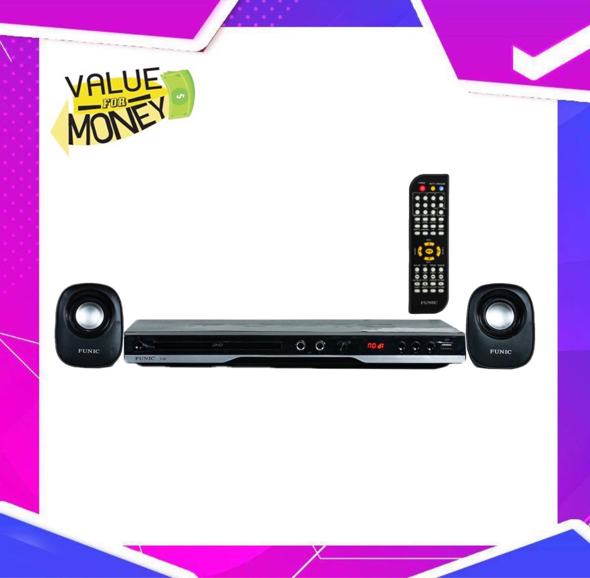 FUNIC เครื่องเล่นดีวีดี เครื่องเล่นCD เครื่องเล่นDVD เครื่องเล่นซีดี ...