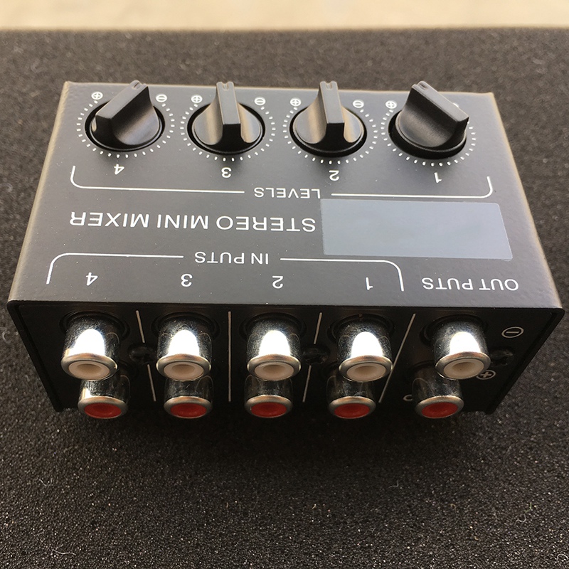 Cx400 Mini Stereo Rca 4-Channel Passive Mixer Small Mixer Mixer Stereo ...