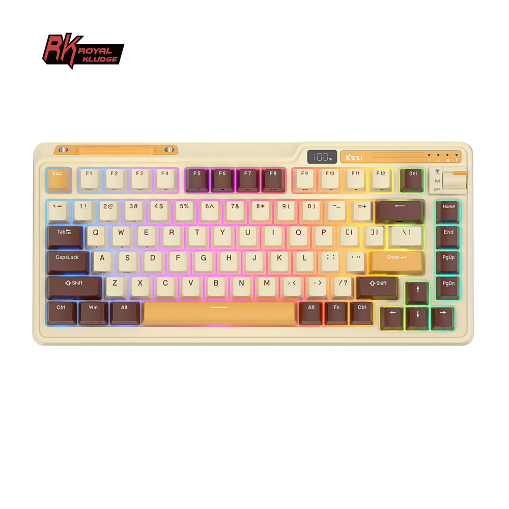 KZZI K75 Pro / Pro+ Gasket Structure Mechanical Keyboard คีย์บอร์ดไร้ ...