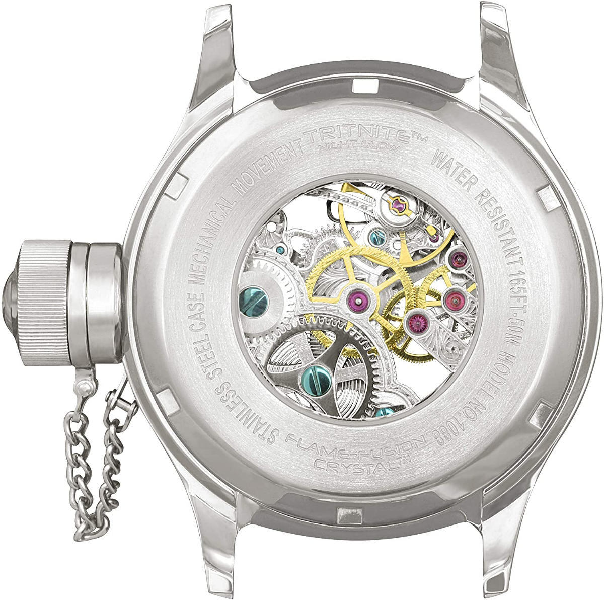 Invicta Men's 1088 Russian Diver Stainless Steel and Black Polyurethane ...