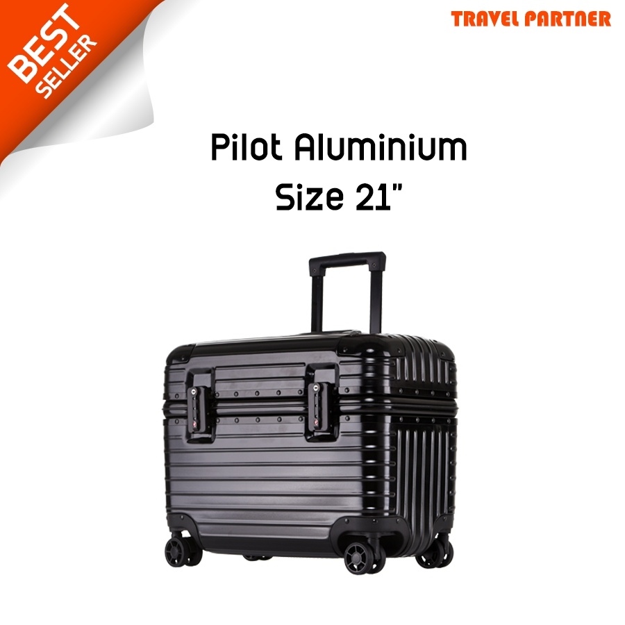 ใหม่ กระเป๋าเดินทางขนาด กระเป๋าเดินทางล้อลาก Pilot Aluminium 16 21 อลูมิเนียม 100 | Lazada.co.th