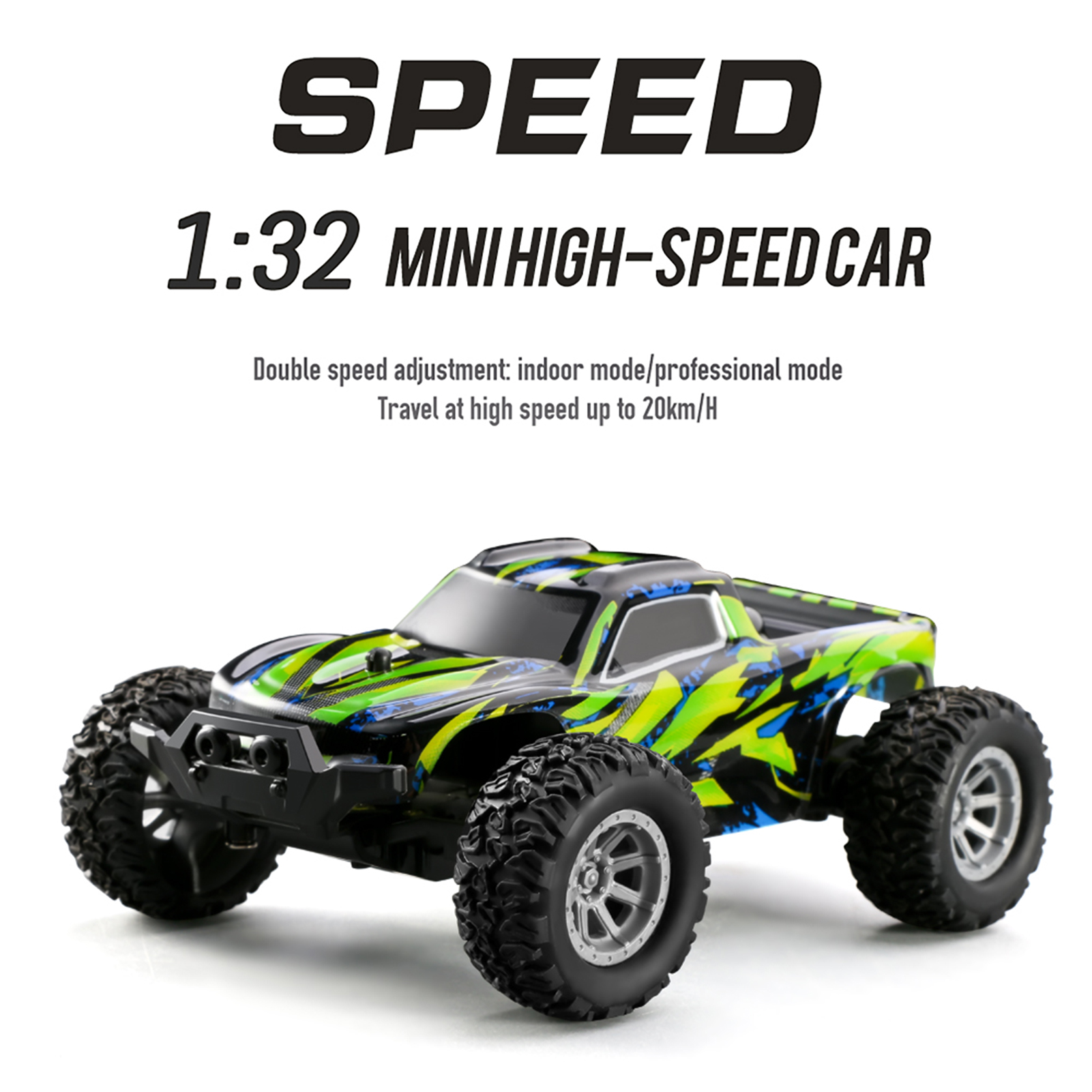 RC Mini Off-road Car S801 132 2WD 20kmh Green Orange 2.4GHz Mini High ...