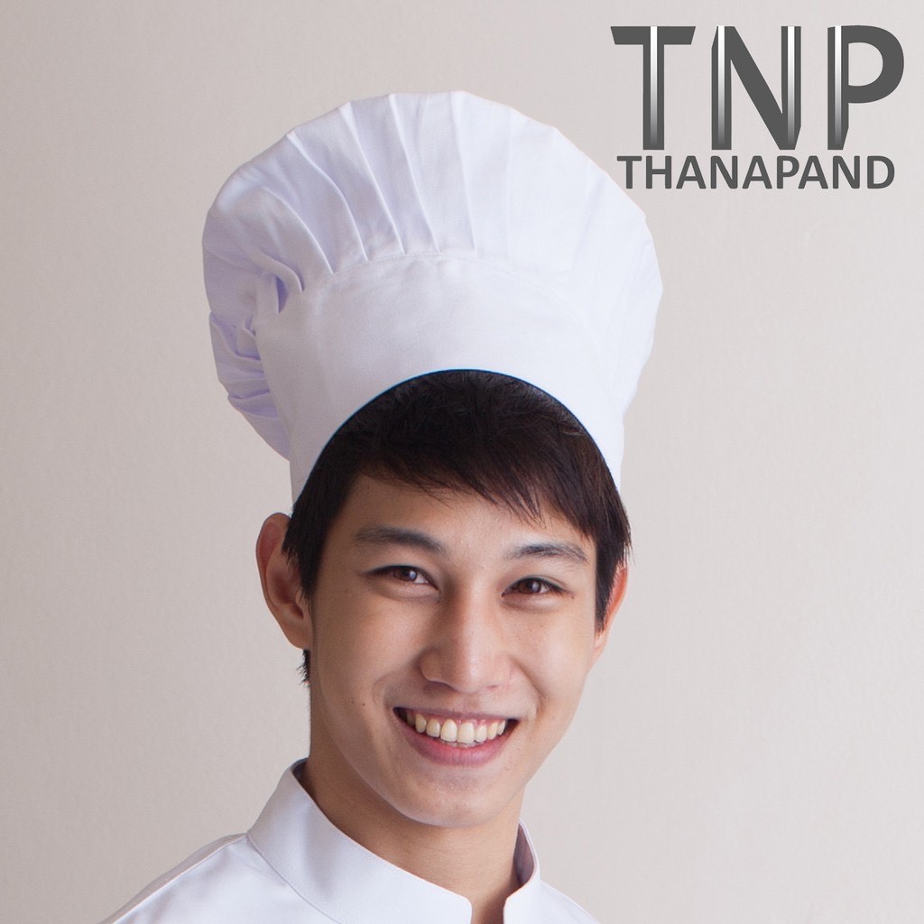 หมวกเชฟ หมวกกุ๊ก ทรงสูงคลาสสิค จีบรอบ เมจิกเทปด้านหลัง รหัส : CHW TNP-Thanapand (ฐานะภัณฑ์ ...
