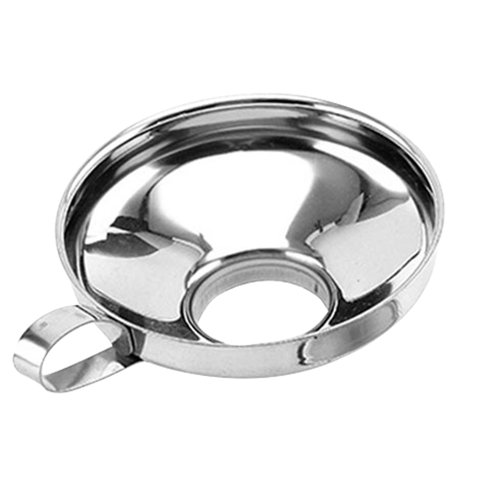 Wide Mouth Liquid Funnel Jars Stainless Steel Oil Wine Water Spices ...