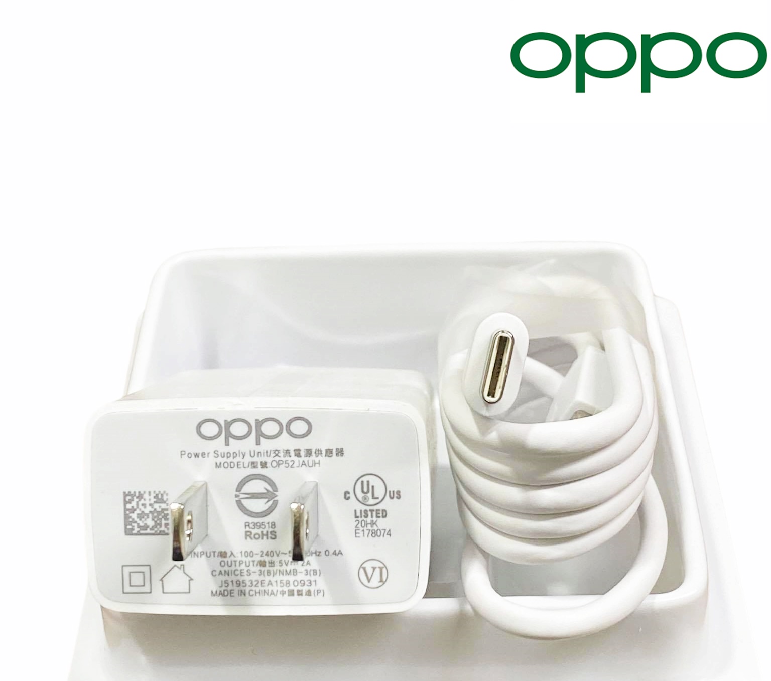 ชุดชาร์จ OPPO แท้ หัวชาร์จพร้อมสายชาร์จ MAX 5V2Aใช้ได้หลายรุ่นเช่น OPPO ...