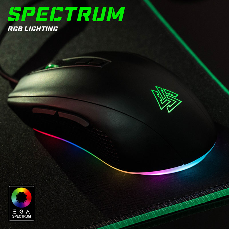 เมาส์เกมมิ่ง EGA Type M1 มีไฟ RGB ปรับ DPI ได้ถึง 5000 ใช้งานง่าย เหมาะ ...
