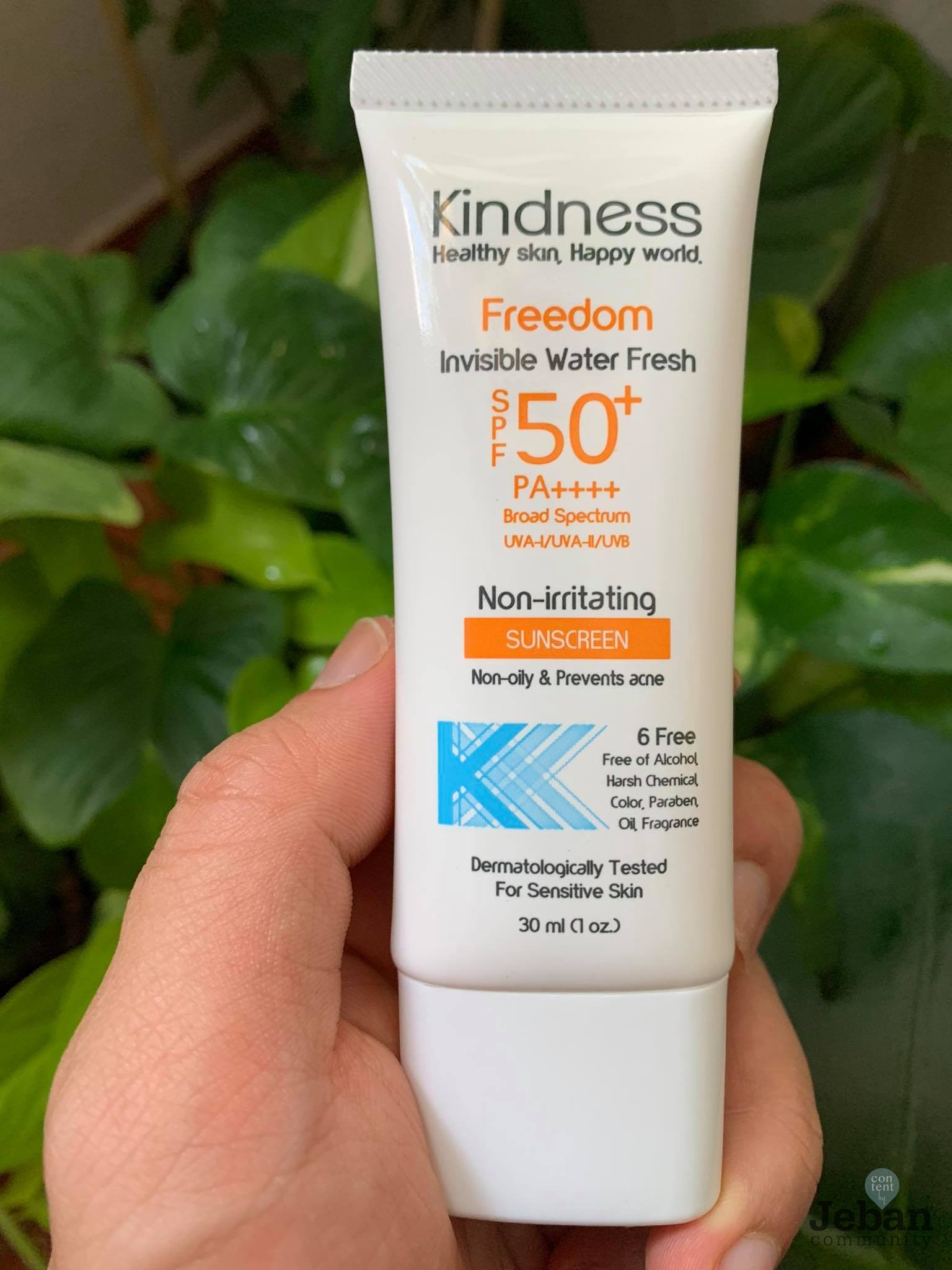 ครีมกันแดด Kindness Freedom Invisible Water Fresh SPF50 PA 30 ml - All ...