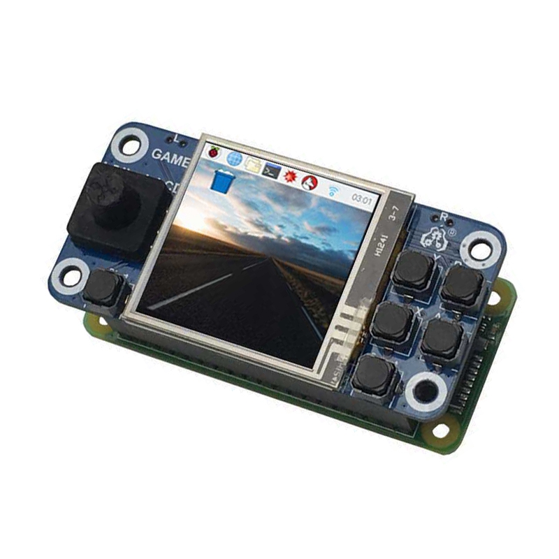มินิเกมคอนโซลบอร์ดจอ1.54นิ้วจอแสดงผล LCD กดสำหรับ Raspberry Pi 2B/3B ...