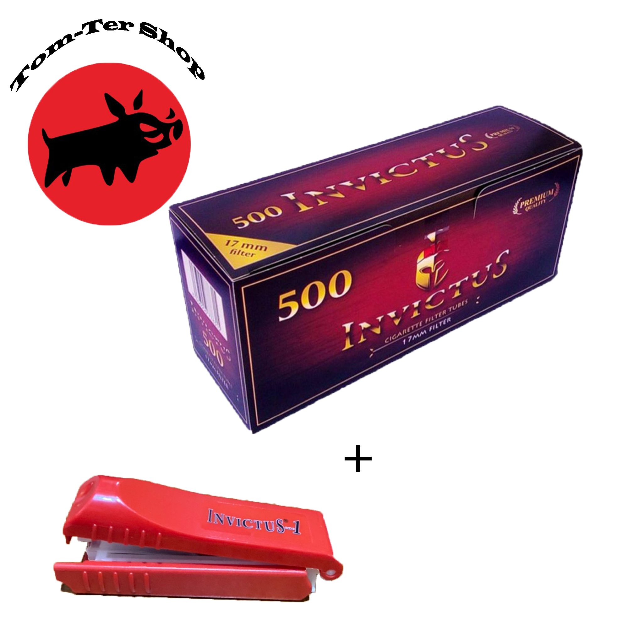 Invictus 500 แบบร้อน ขนาด 17mm +ที่อัด(อย่างดี คละสี) Brand Invictus ...