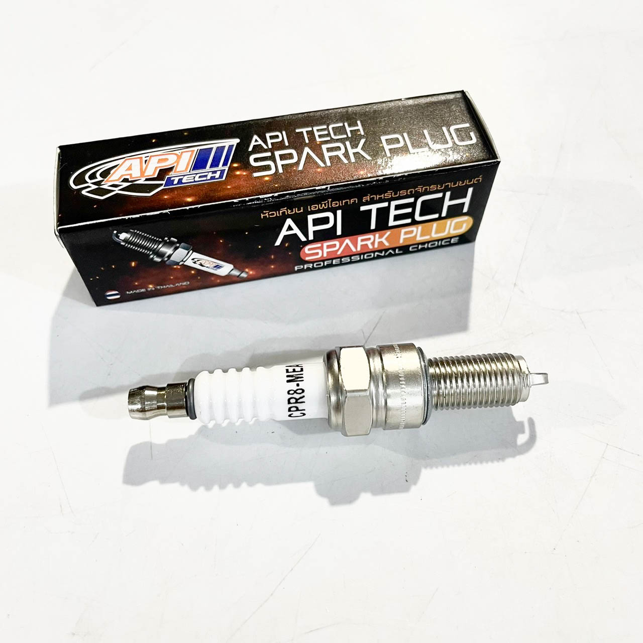 หัวเทียน API (API TECH) รุ่น CPR8-MEA-9 หัวเทียนมอเตอร์ไซค์ สำหรับ ...