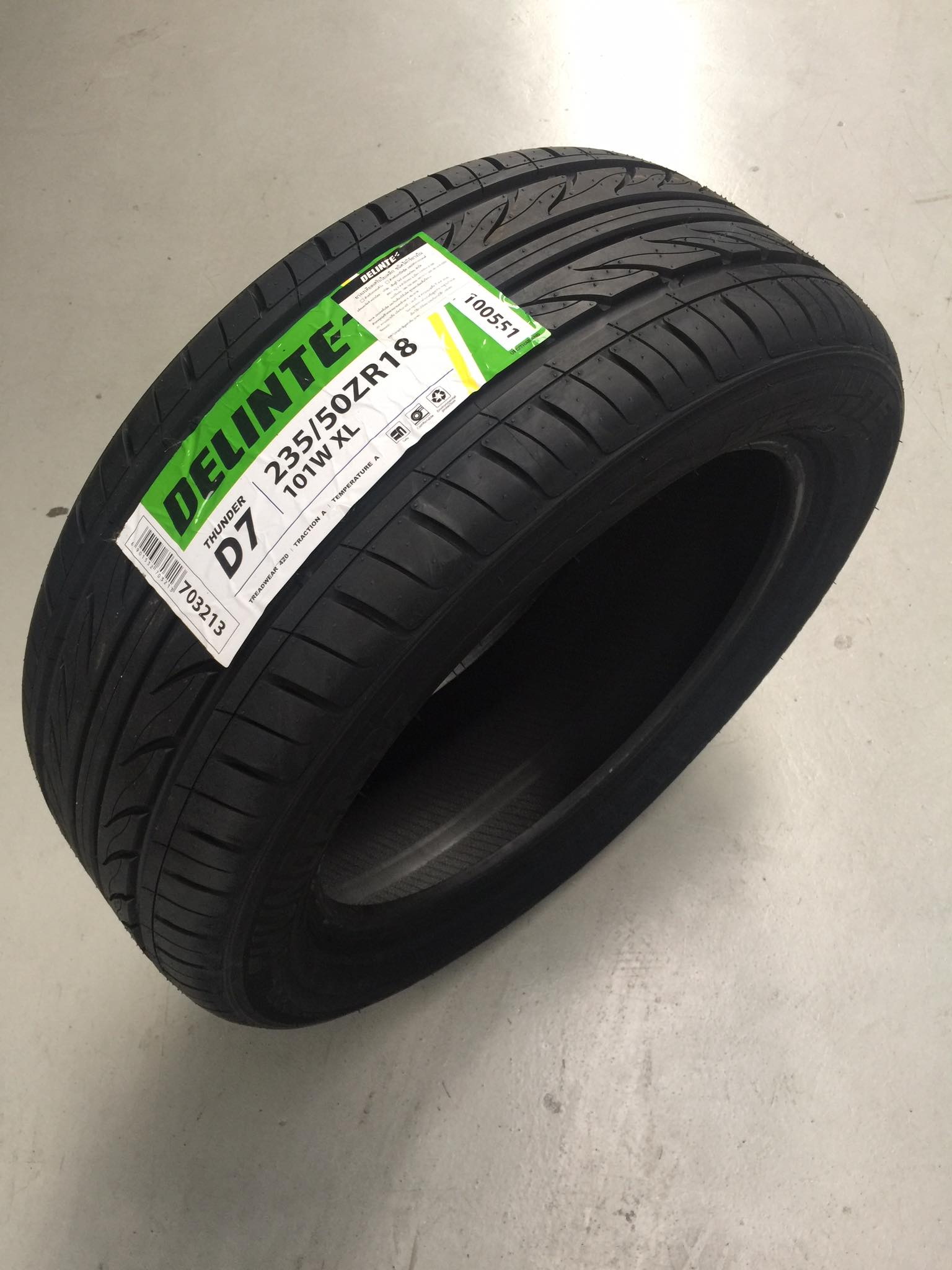 DELINTE 235/50R18 รุ่น D7 ปี 20 ยางรถยนต์ 1 เส้น - MILESTONE - ThaiPick