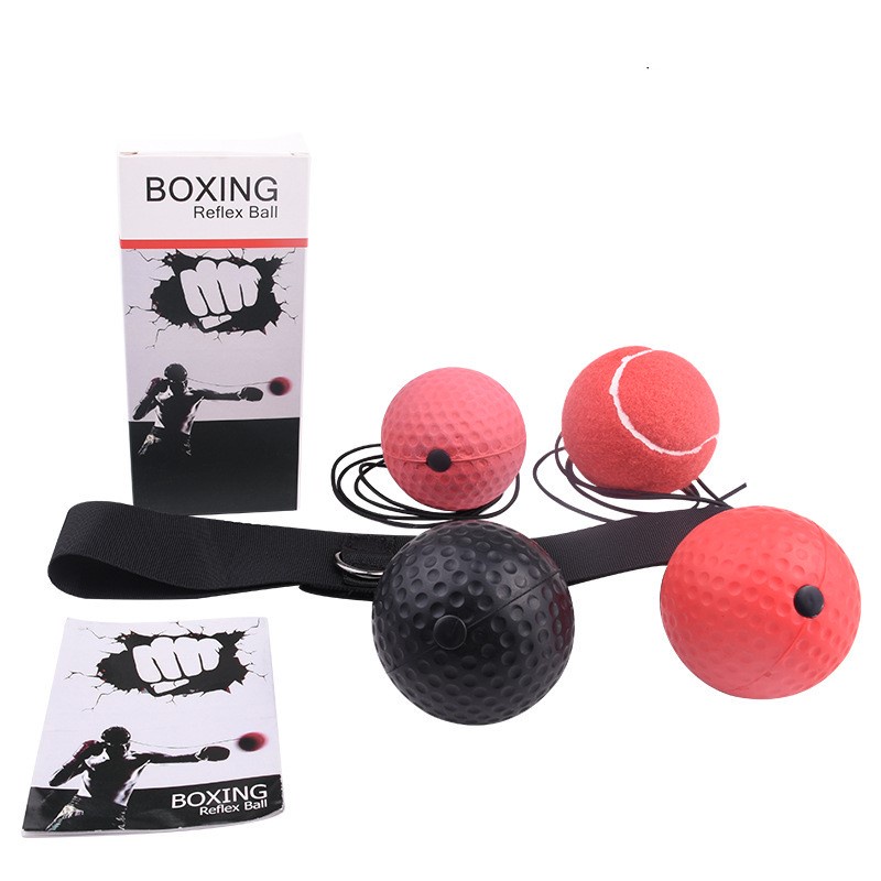 สายคาดศีรษะ พร้อมลูกบอล หัวมวย Reflex Speed Ball อุปกรณ์ฝึกชกมวย ball ...