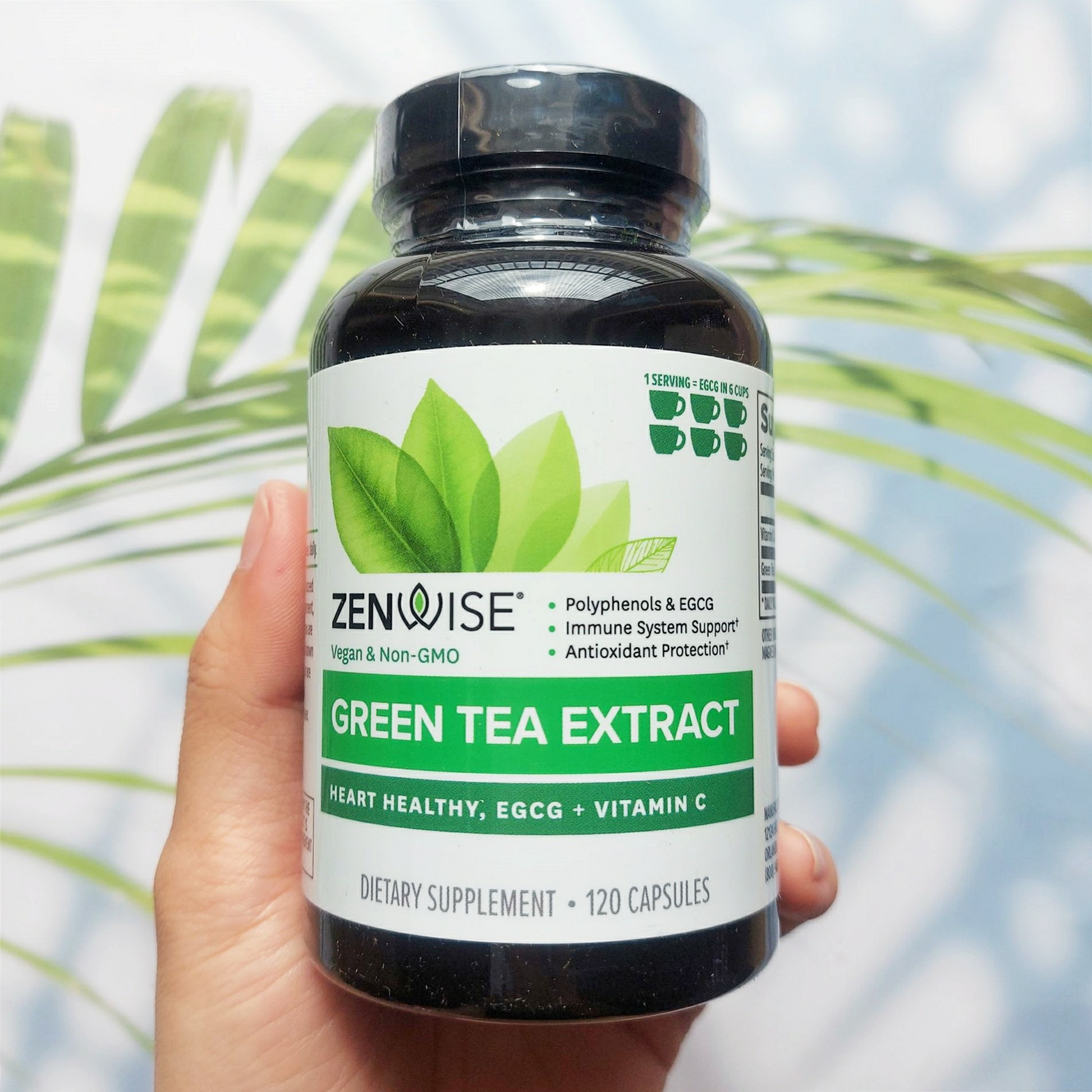 สารสกัดจากชาเขียว Green Tea Extract with EGCG + Vitamin C 120 ...