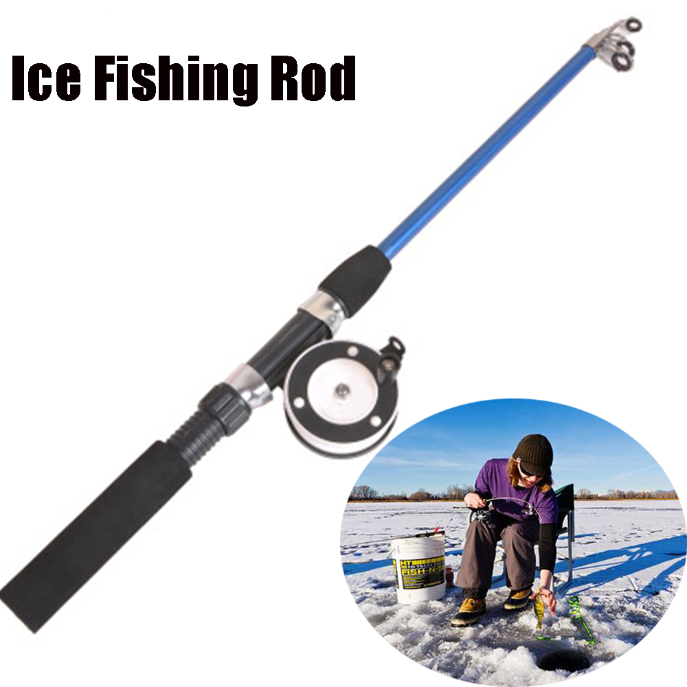 XYUR9C4FW New Carbon Spinning Winter Pen Pole Reels Ice Fishing Rods ...