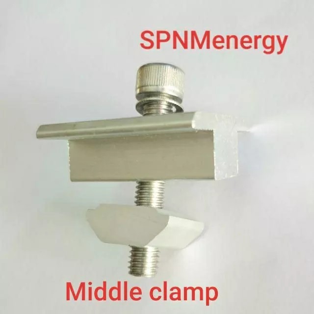 Mid clamp- End Clamp ยึดกลางระหว่างแผงโซล่าเซลล์ 35 มม/ 40 มม เข้ากับ ...