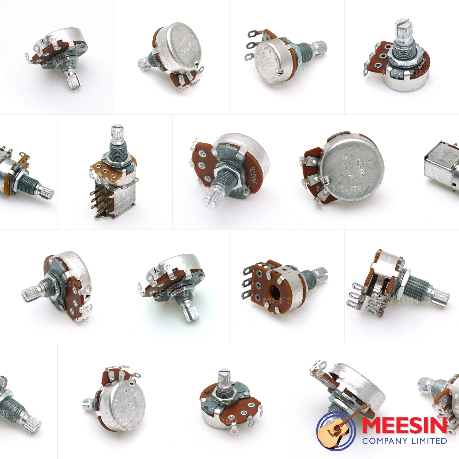 พอทวอลลุ่มและโทน ยี่ห้อ ALPHA ใช้ได้ทั้งกีตาร์ไฟฟ้าและเบส A-250KB-250KA ...