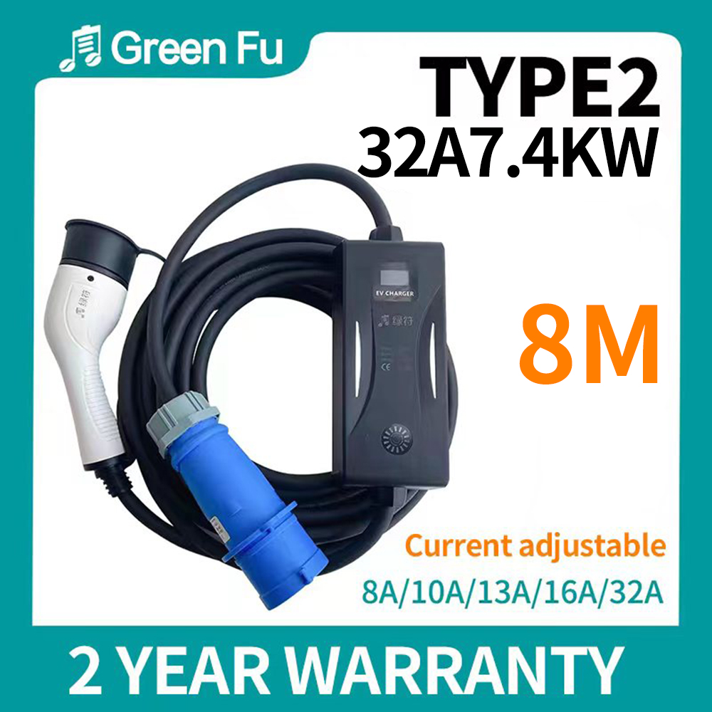 ที่ชาร์จรถยนต์ไฟฟ้า Timing Portable EV Charger 7kW Type2 Cable 8/10/13 ...