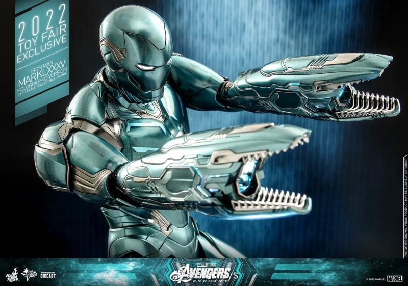 Hottoys HT 16 MMS646 Iron Man MK85 Holographic Version 2022 Toy Fair ...