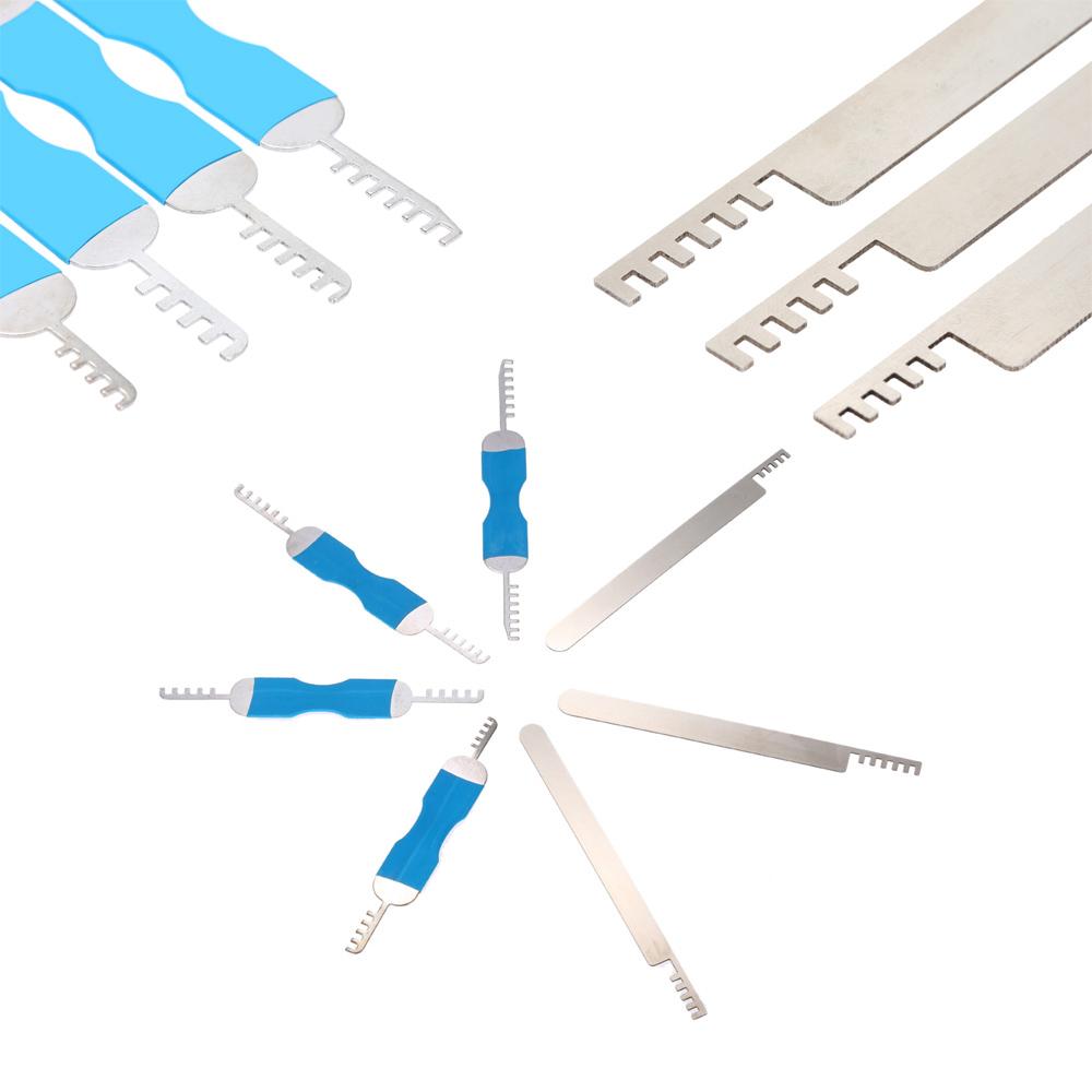 7pcs Stainless Steel Comb Picks Lock Opener Locksmith Tools - SENT ...