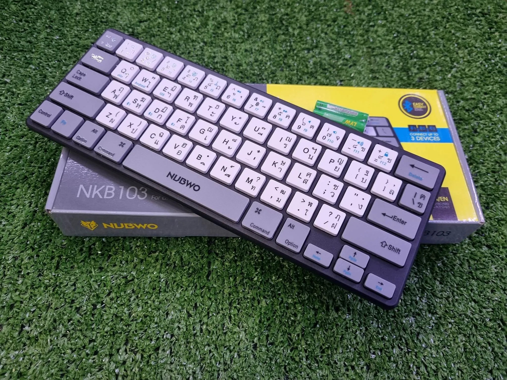 คีย์บอร์ดบลูทูธ NUBWO NKB-103 Keyboard Bluetooth 60 Layout THEN ขนาด ...