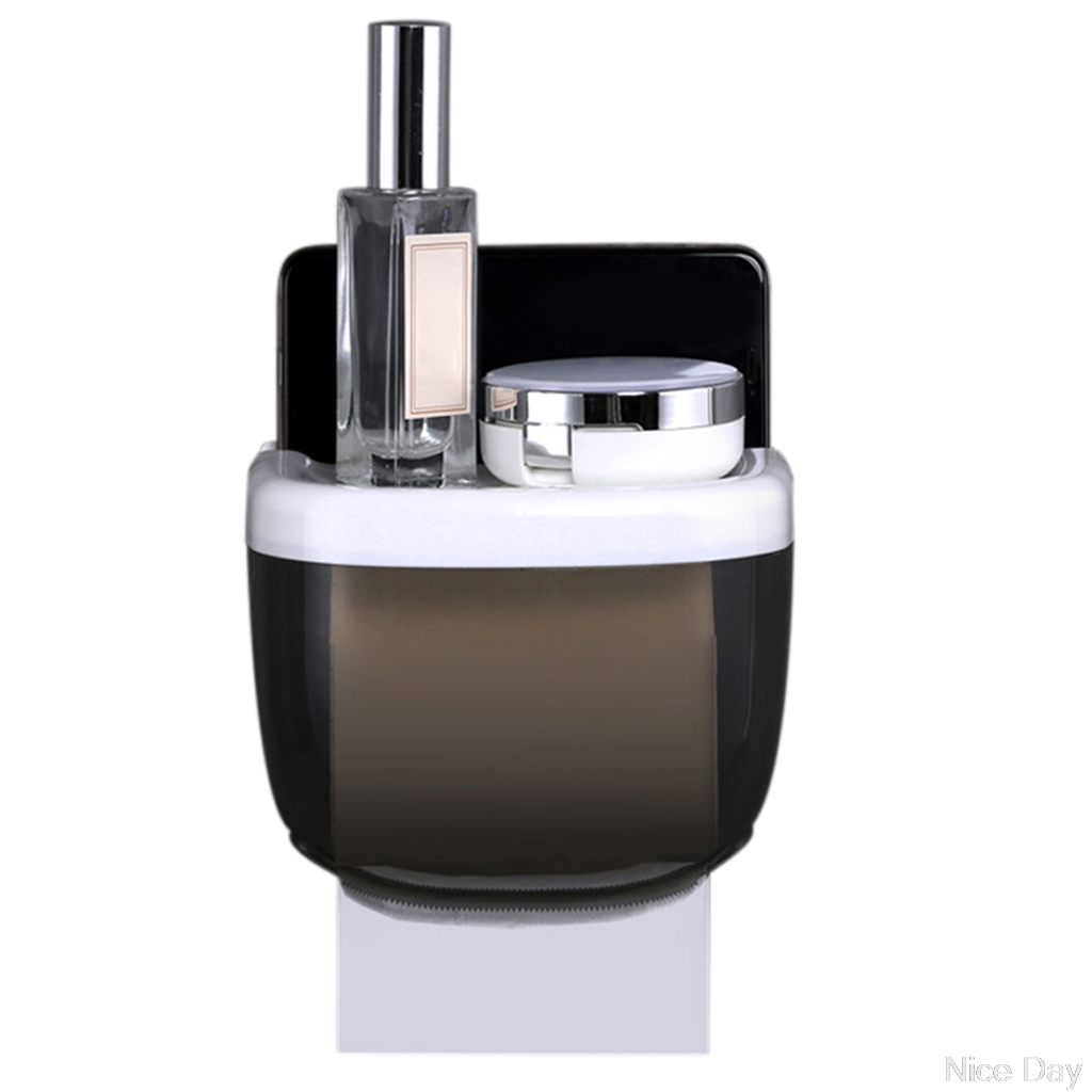 Wall Mount Toilet Paper Holder Waterproof Thick and durable Shelf Tray ...