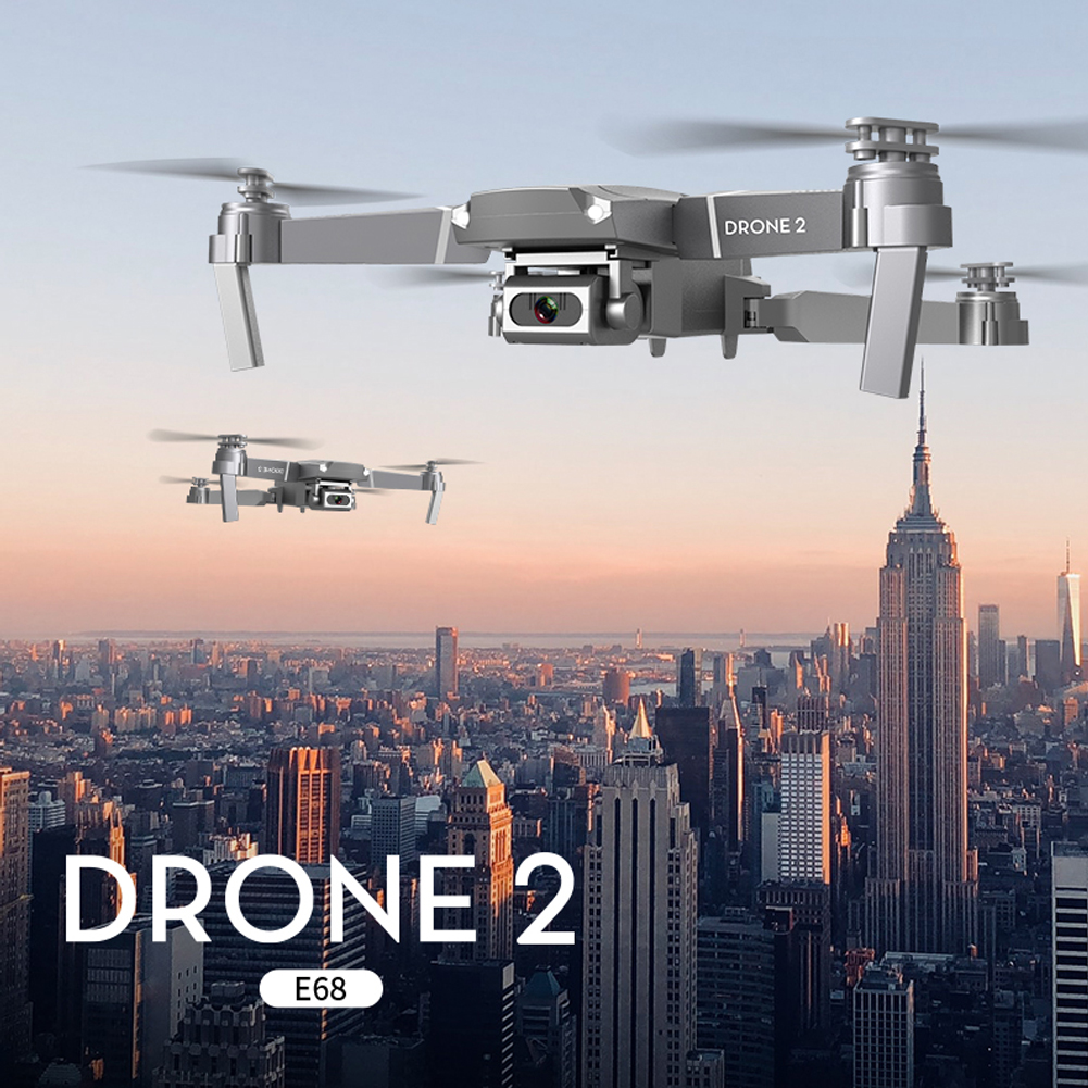 【GIO】E68 Drone Camera เครื่องมือถ่ายภาพ HD มุมกว้าง 4k Wifi FPV Drone ...