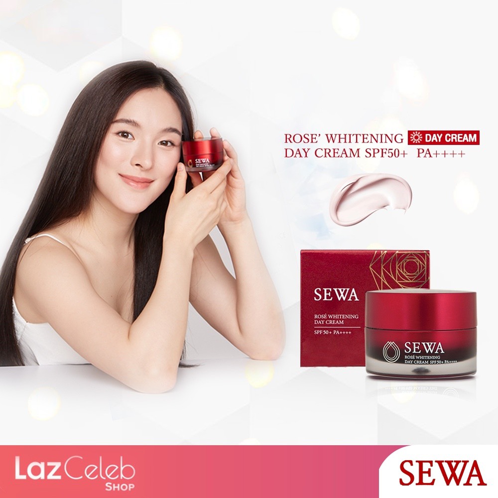 เซวา เดย์ครีม SEWA ROSE WHITENING DAY CREAM 30ml. Sewa Thailand ช่วยสี ...