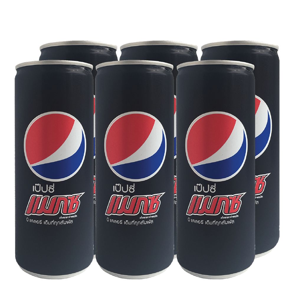 ส่งฟรี เป๊ปซี่ สลิมแคน น้ำอัดลม ไม่มีน้ำตาล 245 มล. x 6 กระป๋องPepsi ...