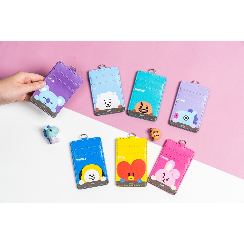 ⊙ BT21 CARD PACKET กระเป๋าใส่บัตร ใส่การ์ด ลายคาแรคเตอร์ - Fupglz ...