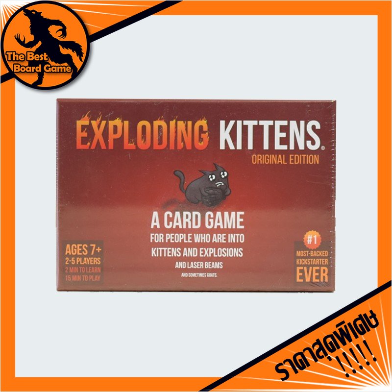 Exploding Imploding Streaking Kittens Board Game บอร์ดเกมแมว 3373