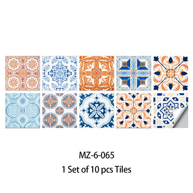 Matte Surface Floor Sticker Home Decor Transfers Covers 10pcs Tile ...