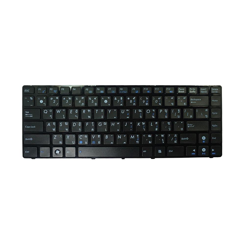 คีย์บอร์ด อัสซุส - Asus keyboard (แป้นไทย-อังกฤษ สีดำ) สำหรับรุ่น K42 ...