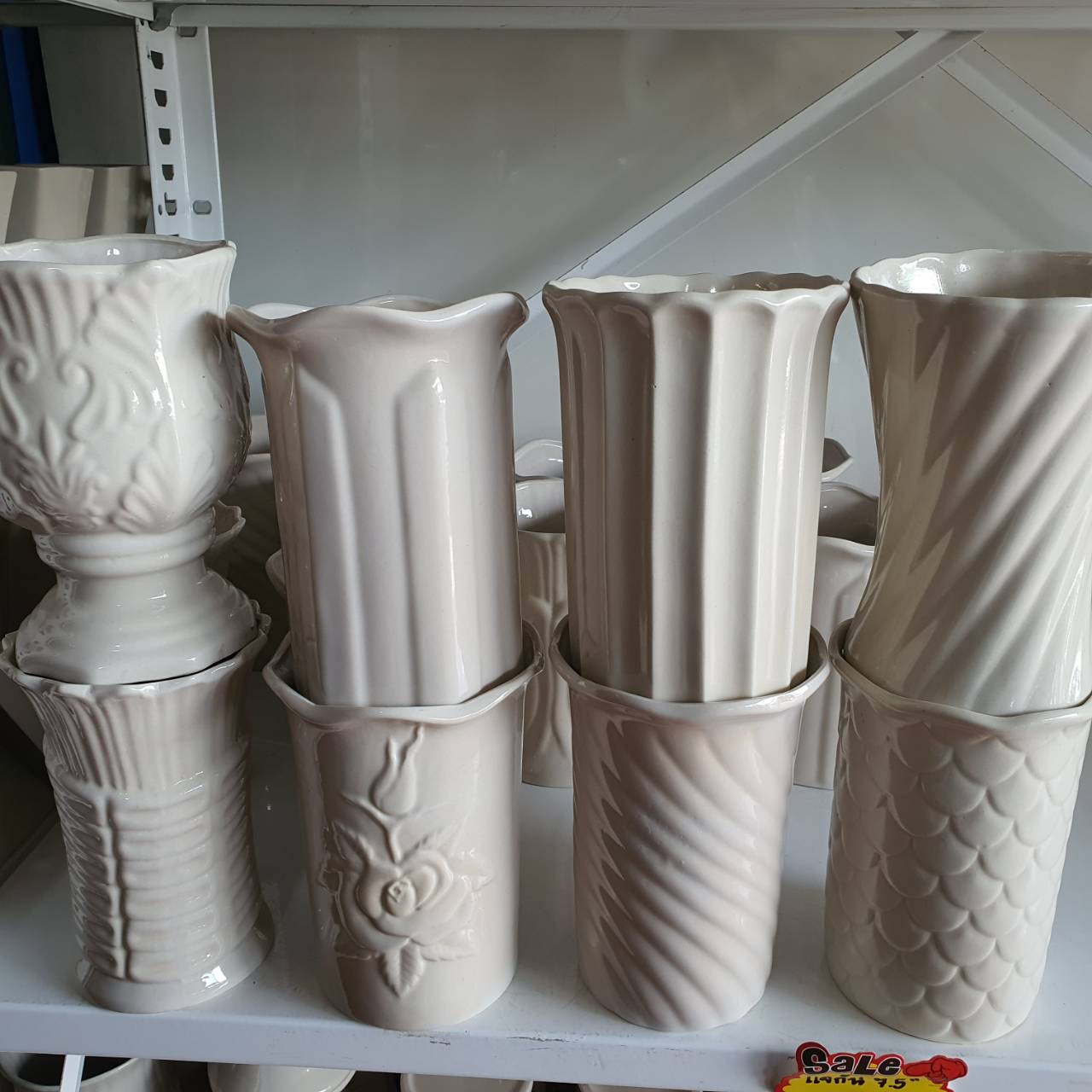 แจกันจัดดอกไม้ แจกันเซรามิค แจกันอย่างดีขนาด6นิ้วและ7นิ้ว แจกันสวย ...