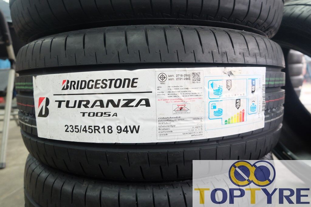 Bridgestone Turanza T005a Size 215/60 R16 ใหม่ปี 2020 จำนวน4เส้นแถมจุ๊บลมฟรี - Toptyre91 - ThaiPick