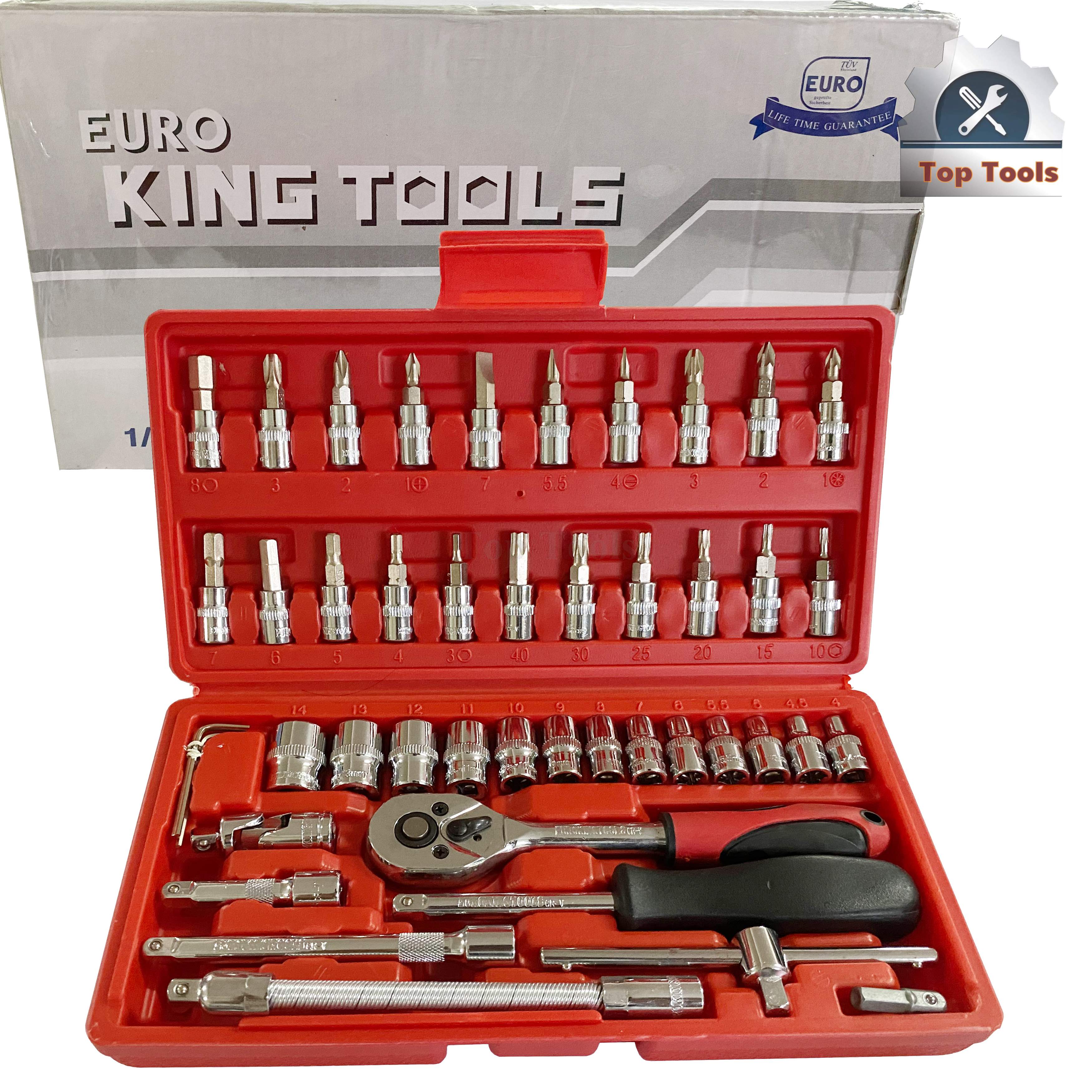 ชุดบล๊อก EURO KING TOOLS 12PCS 1/2 DR SOCKET SET 12 ชิ้น ขนาด 1/2 - T.P ...