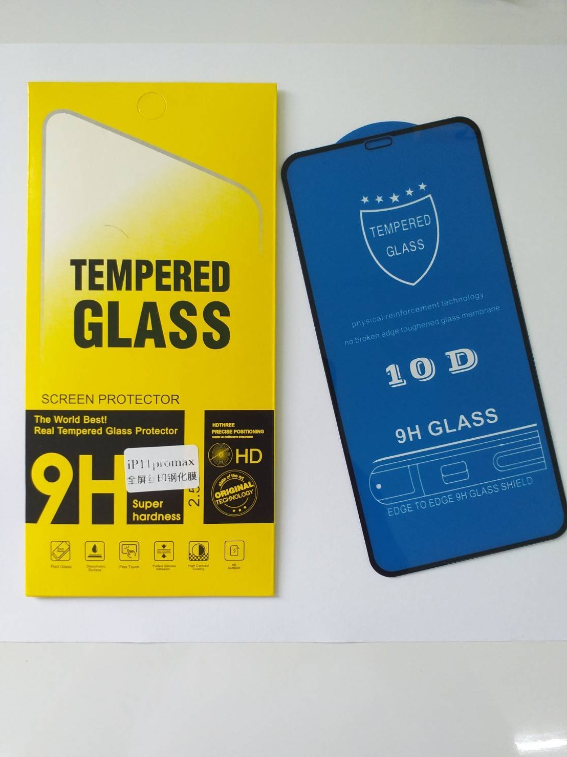 ฟิล์มไอโฟน ฟิลม์กระจกนิรภัยiphone( ซื้อ 2แถม1)ฟิลม์กระจกไอโฟน9d ip6ขาวดำ ip7ขาวดำ ip6pขาวดำ ip7p ...